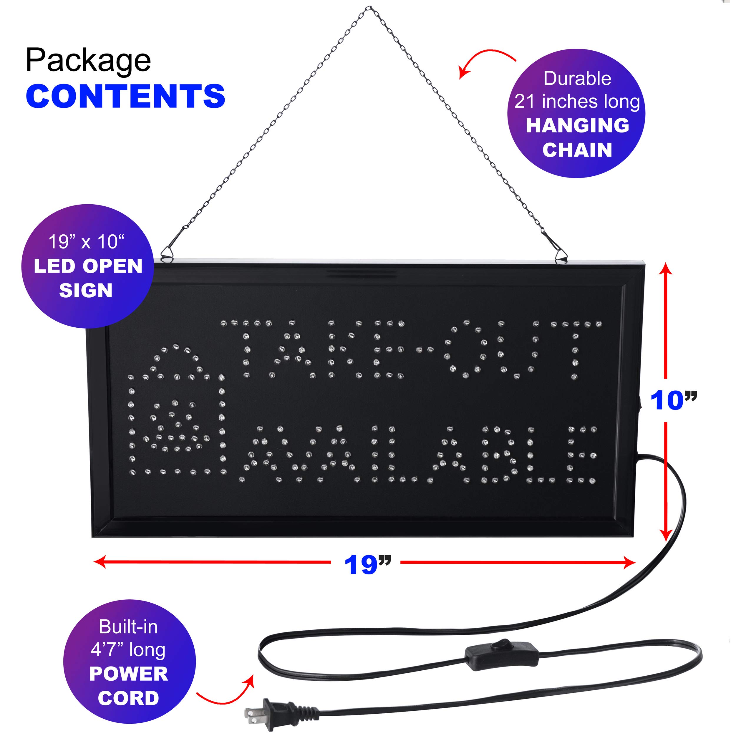 Mua Neon Take-Out Available Sign for Restaurants: Lighted Sign with ...