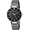 Amazon.com: Anne Klein Women's AK/3266BKRG Premium Crystal Accented ...