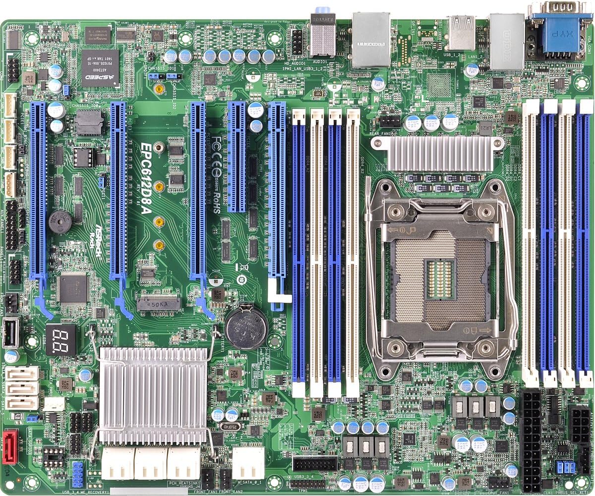 ASRock Rack Motherboard EPC612D8A: Amazon.co.uk: Computers & Accessories