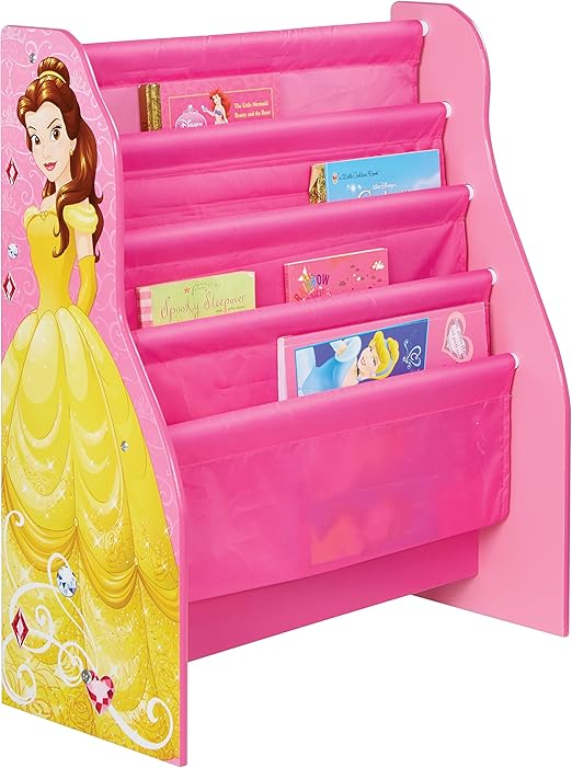 Hello Home Disney Princess Sling Bookcase, polyester, Pink, 23 x 51 x ...