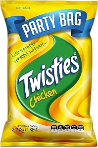 Twisties Chicken Flavour Chips Party Bag 12 X 270 Grams: Amazon.com.au ...