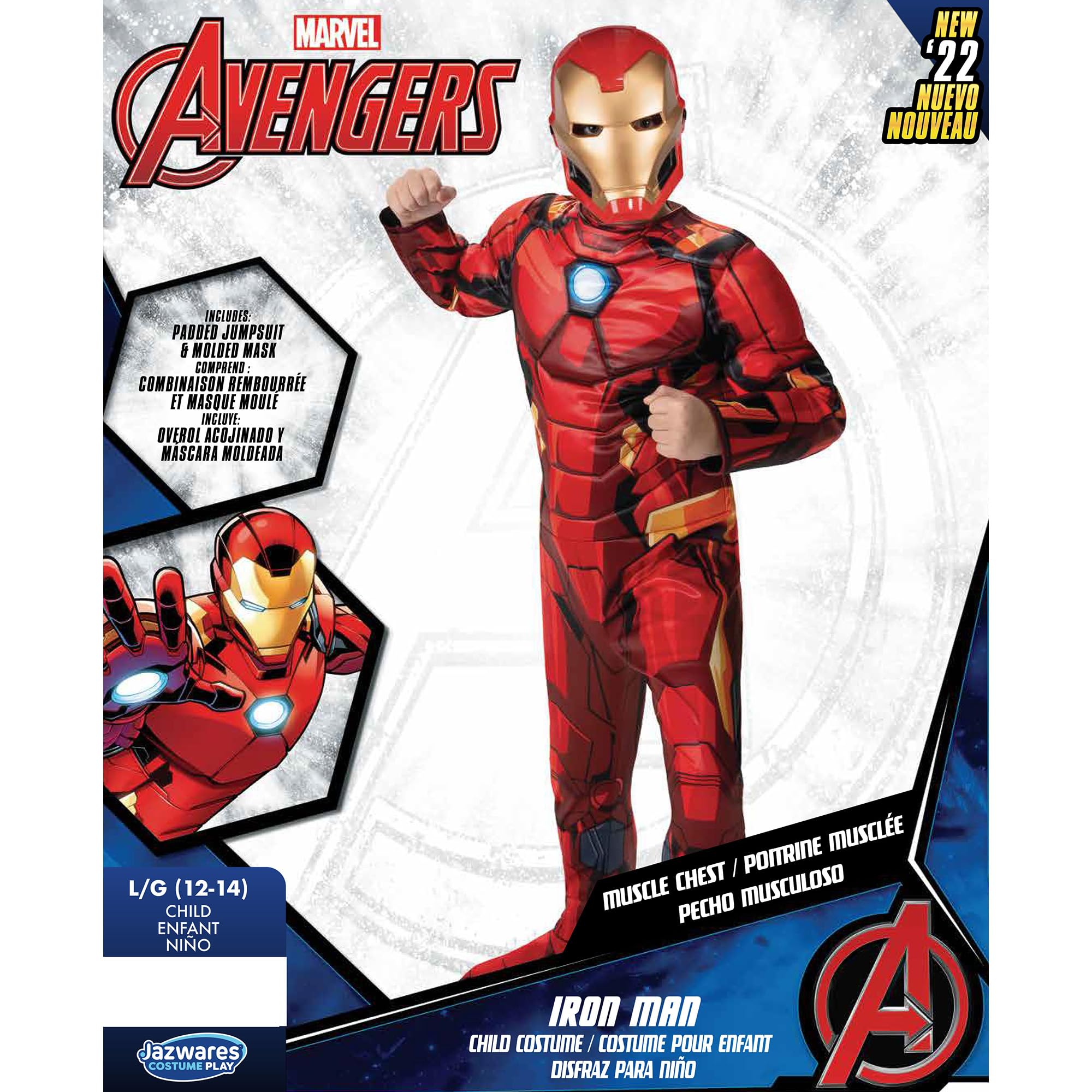 Mua MARVEL Boys Deluxe Iron Man Costume, Kids Tony Stark Superhero ...
