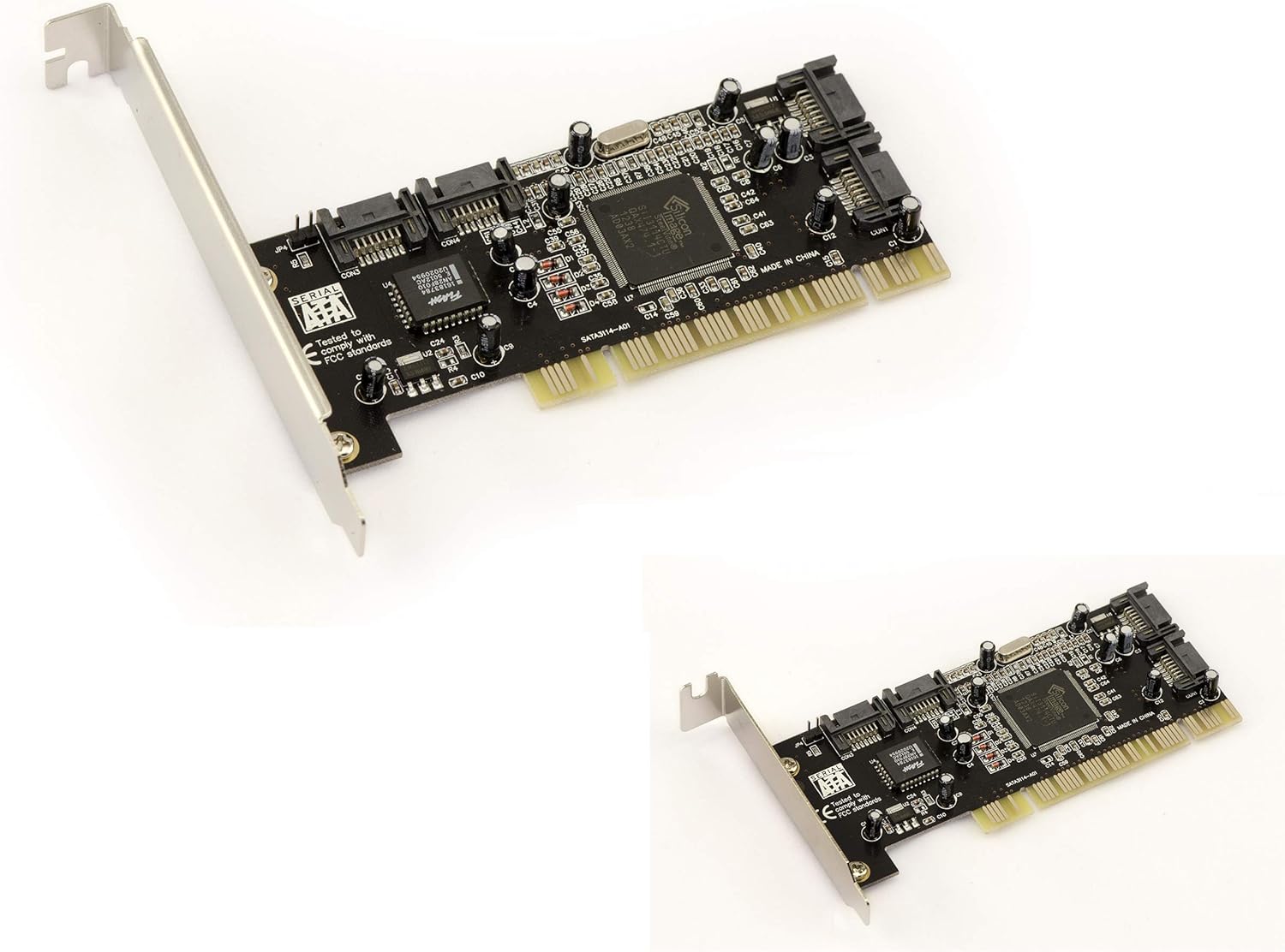Carte PCI Raid SATA 4 ports - Disques isolés ou en grappe Raid (0, 1 ...