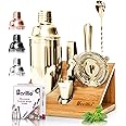 Amazon.com: Barillio Gold Bartender Kit - Stainless-Steel Cocktail ...