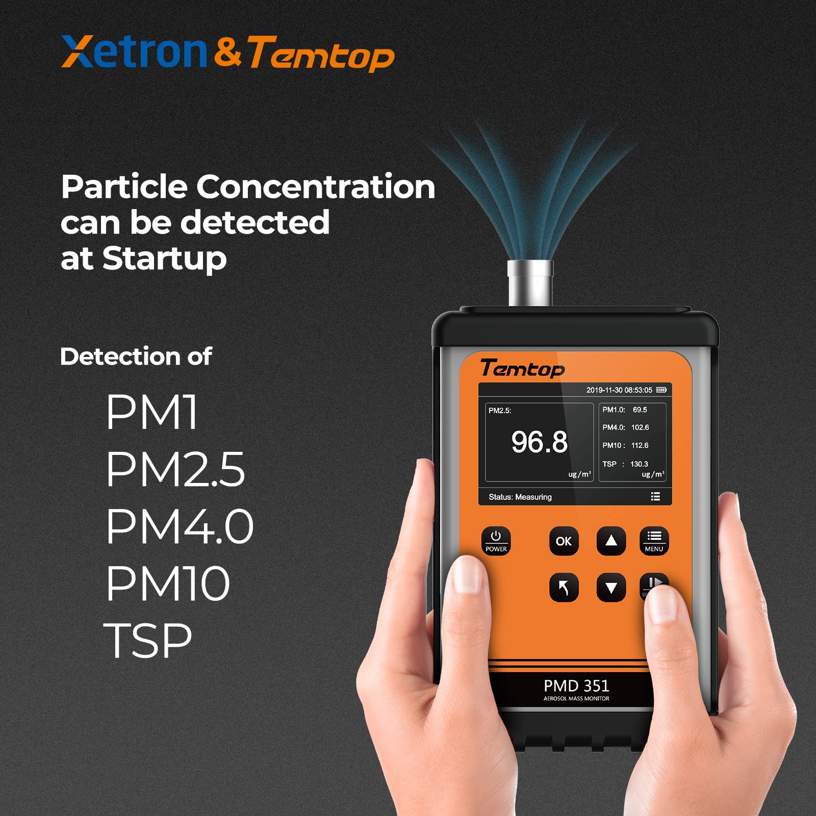 Mua Temtop PMD351 Portable Cleanroom Particle Counters,Precision Dust ...