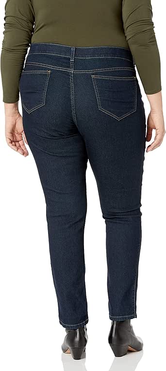 Rafaella Women's Plus Size Weekend Skinny Leg Slim Fit Jeans at Amazon ...