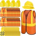 Amazon.com: 144 Pieces Construction Dress up Supplies Construction ...