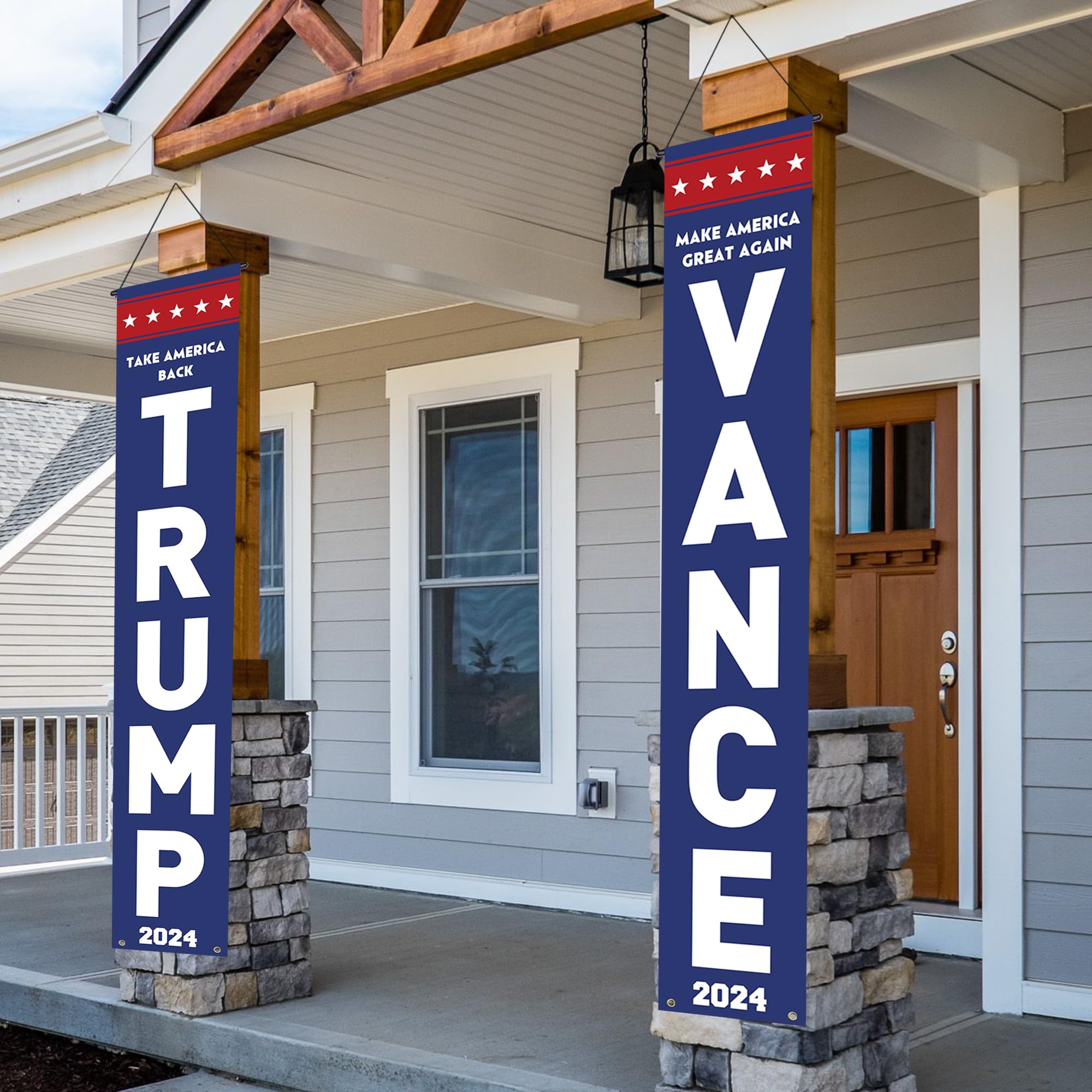 Trump Vance 2024 Flag Make America Great Again Take America Back Large Banners Outdoor Porch ...