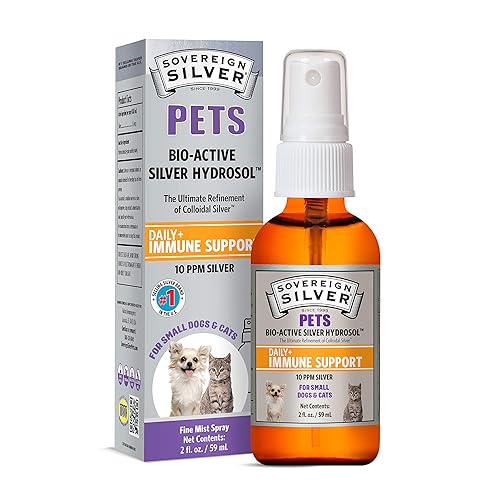 Sovereign Silver Pets Immune Support, Colloidal Silver, Bio-Active ...