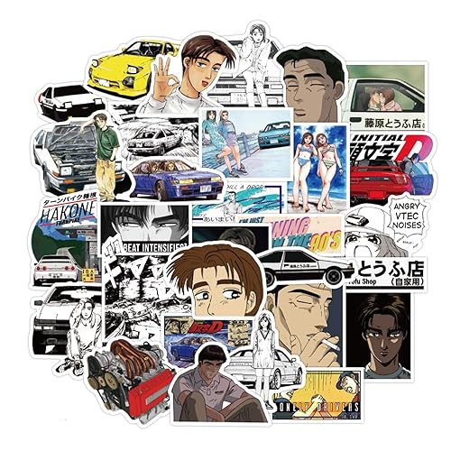 Initial D Anime Stickers Laptop Stickers Waterproof Skateboard ...