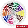 1cm Ronde Gommettes Autocollants Cercle - 10 Couleurs, 3000 Étiquettes ...