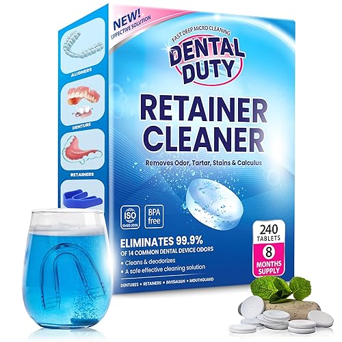 240 Units Retainer and Denture Cleaning Tablets (8 Months Supply ...