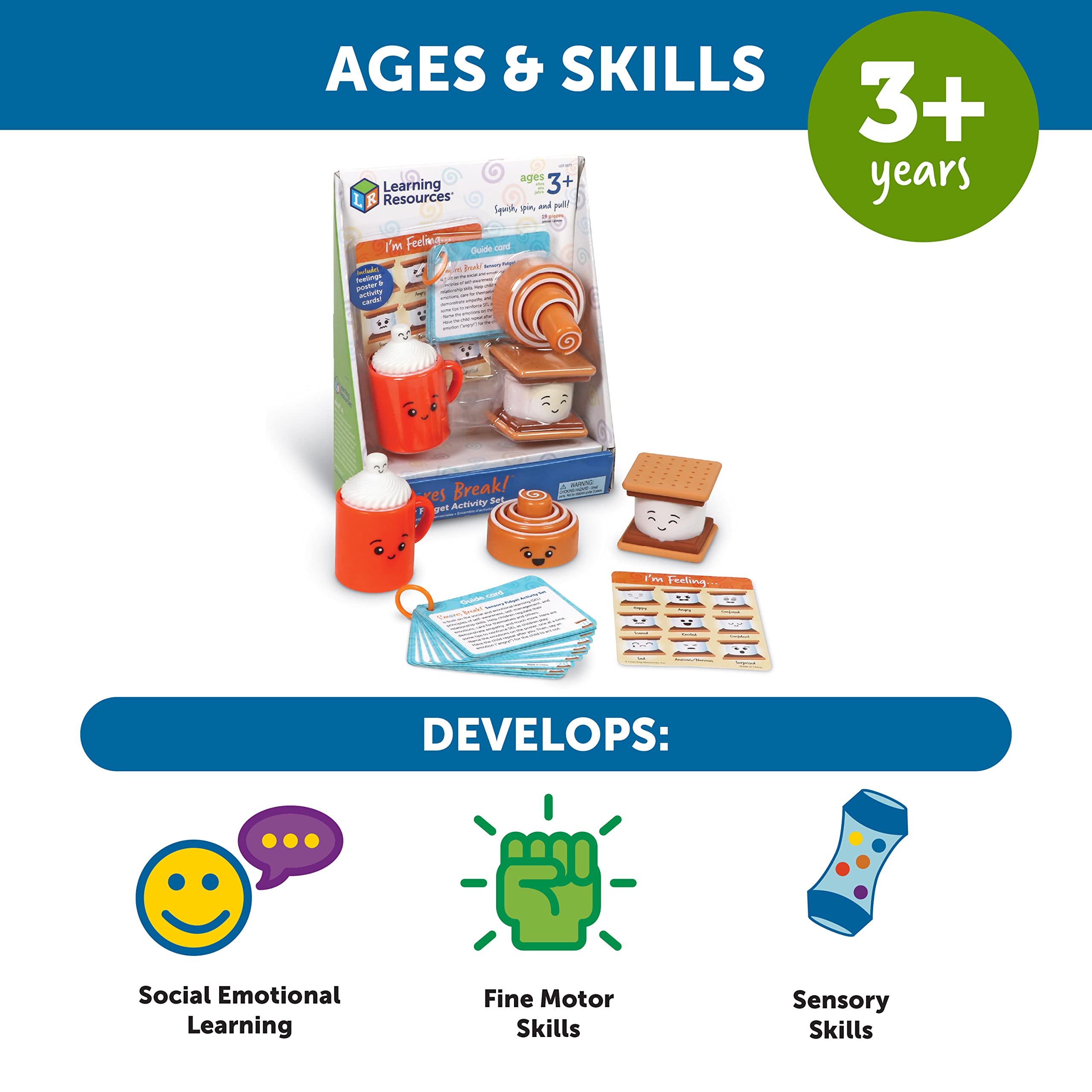 Mua S’Mores Break! Sensory Fidget Activity Set, 19 Pieces Ages 3 ...