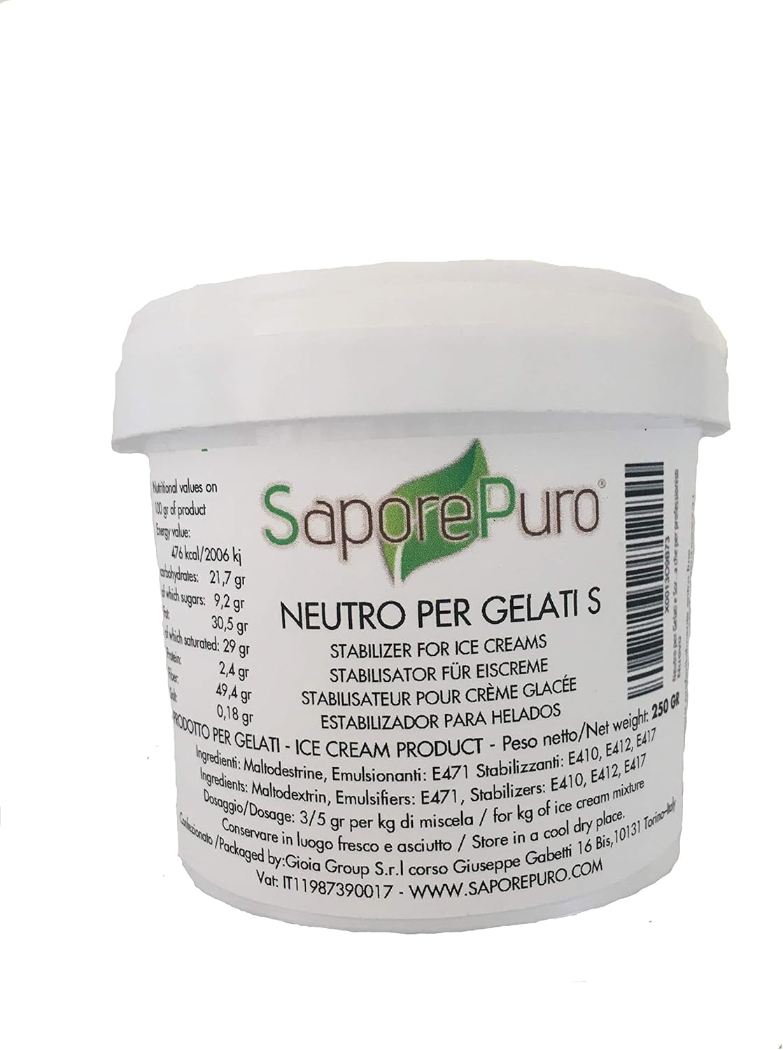SPEISEEIS STABILISATOR (S) mit Emulgator- 250 GR: Amazon.de: Küche ...