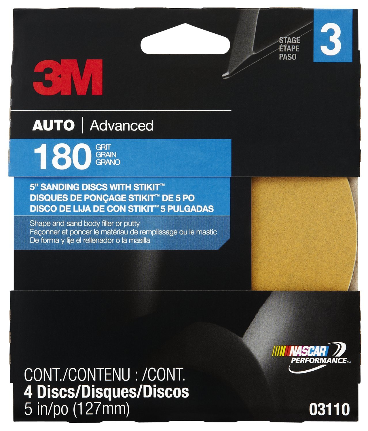Amazon.com: 3M 03110 5" Fine Backed Adhesive Disc: Automotive