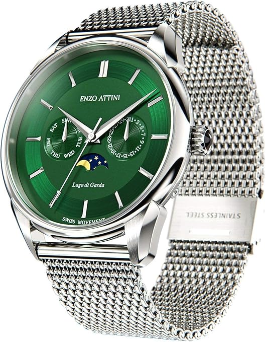 Enzo Attini Lago di Garda/Swiss Movement: Amazon.co.uk: Watches