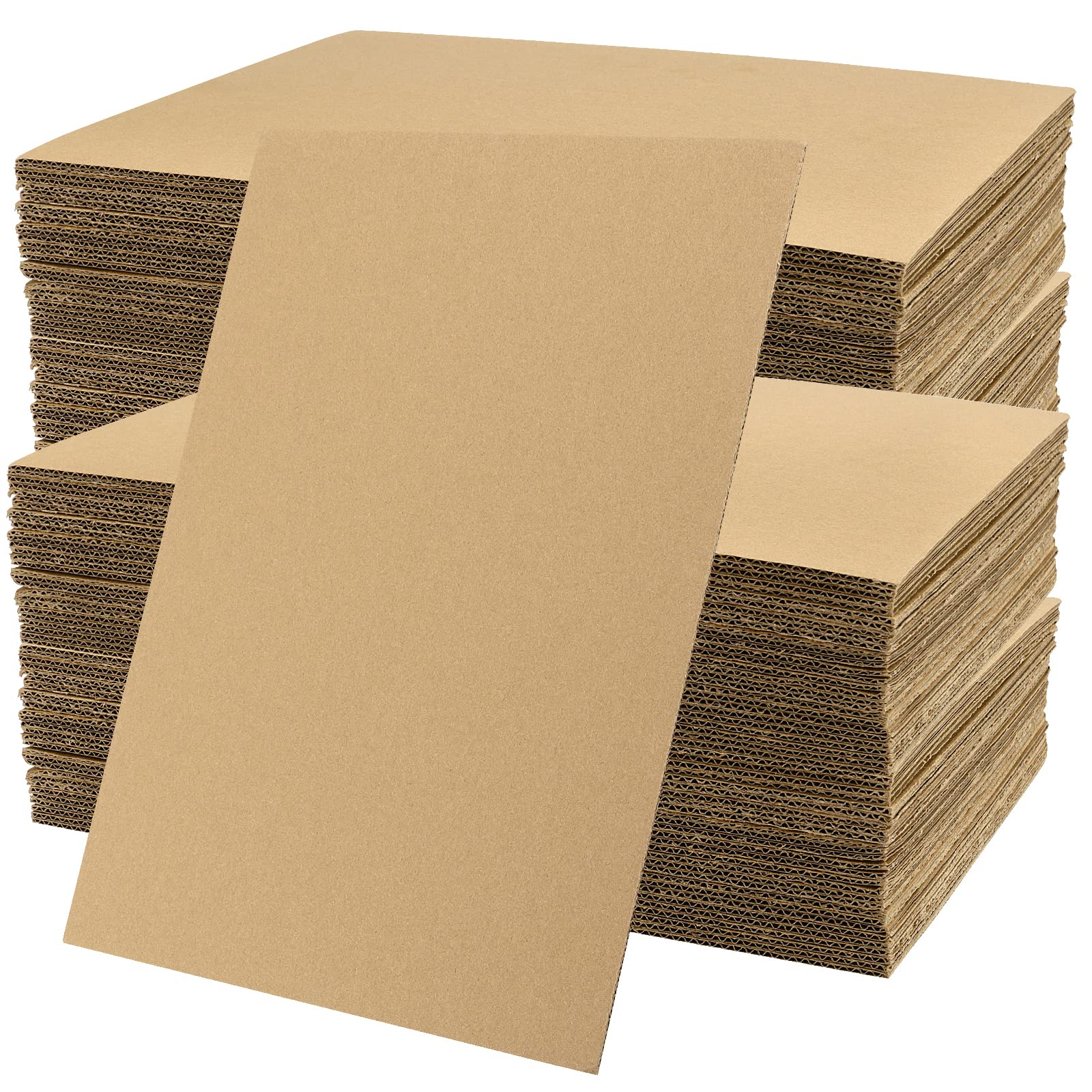 MOUYAT 50 Pack 12 x 16 Inch Corrugated Cardboard Sheet 1/8 Inch 3mm ...