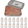Amazon.com : 200 Pcs Small Paper Clips Rose Gold Heart Paper Clip ...
