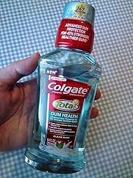 Amazon.com : Colgate Total Gum Health Mouthwash, Clean Mint, 33.8 Ounce ...