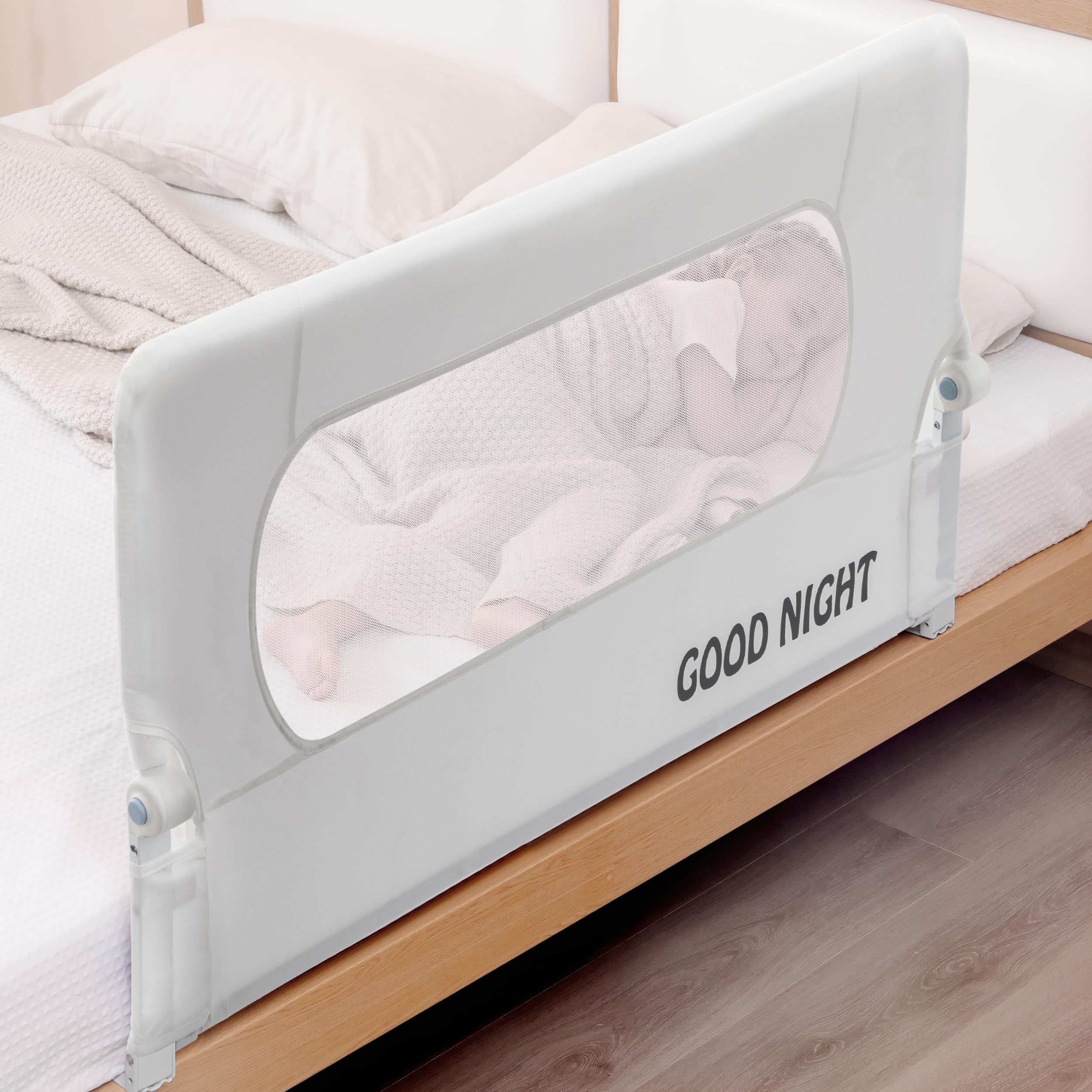 UBBCARE Bed Rail for Toddlers, 32 Inch Bed Guard Rail, Extra Tall Child ...