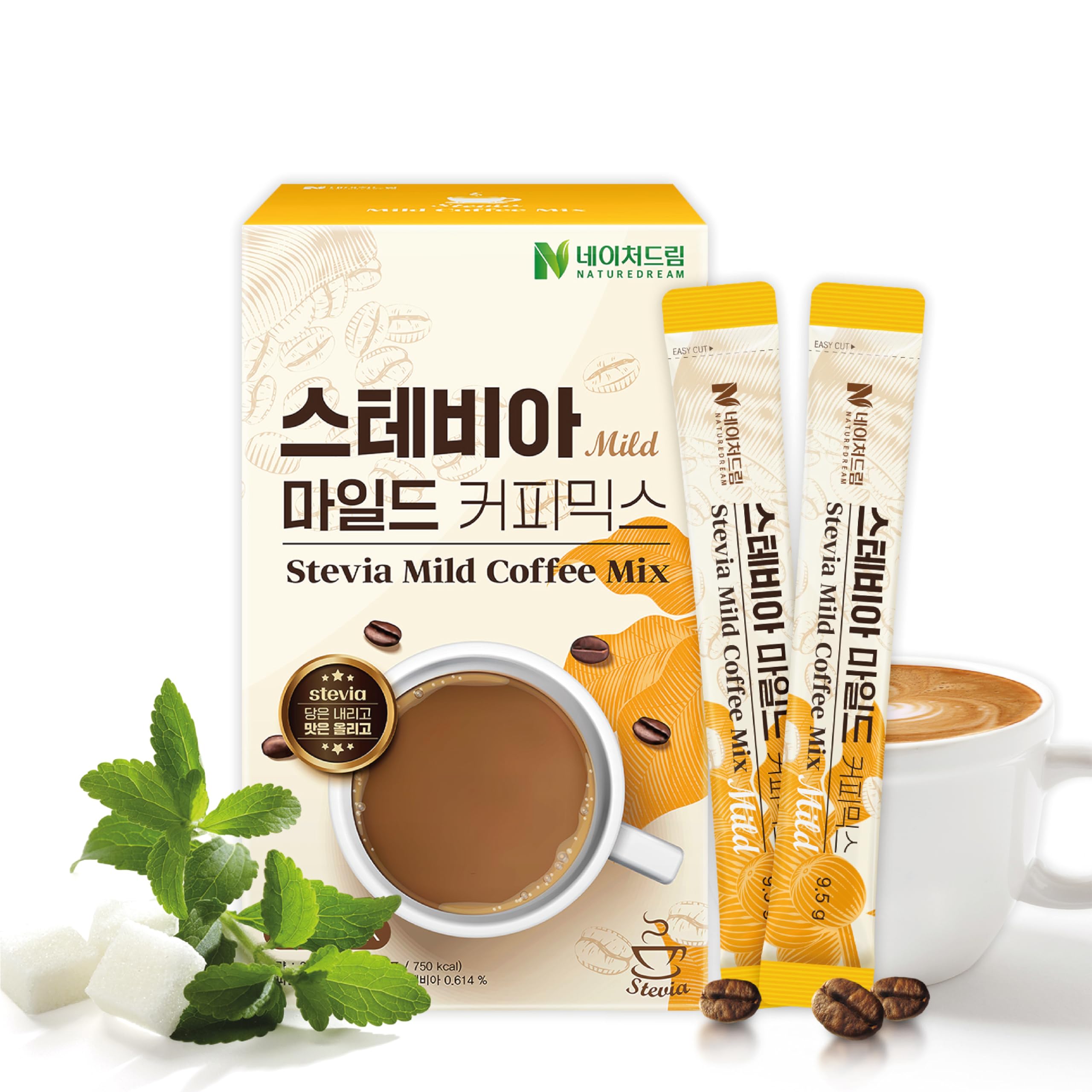 Mua Zero Sugar Stevia Coffee Mix (30 Sticks) - Single Serve Portable ...