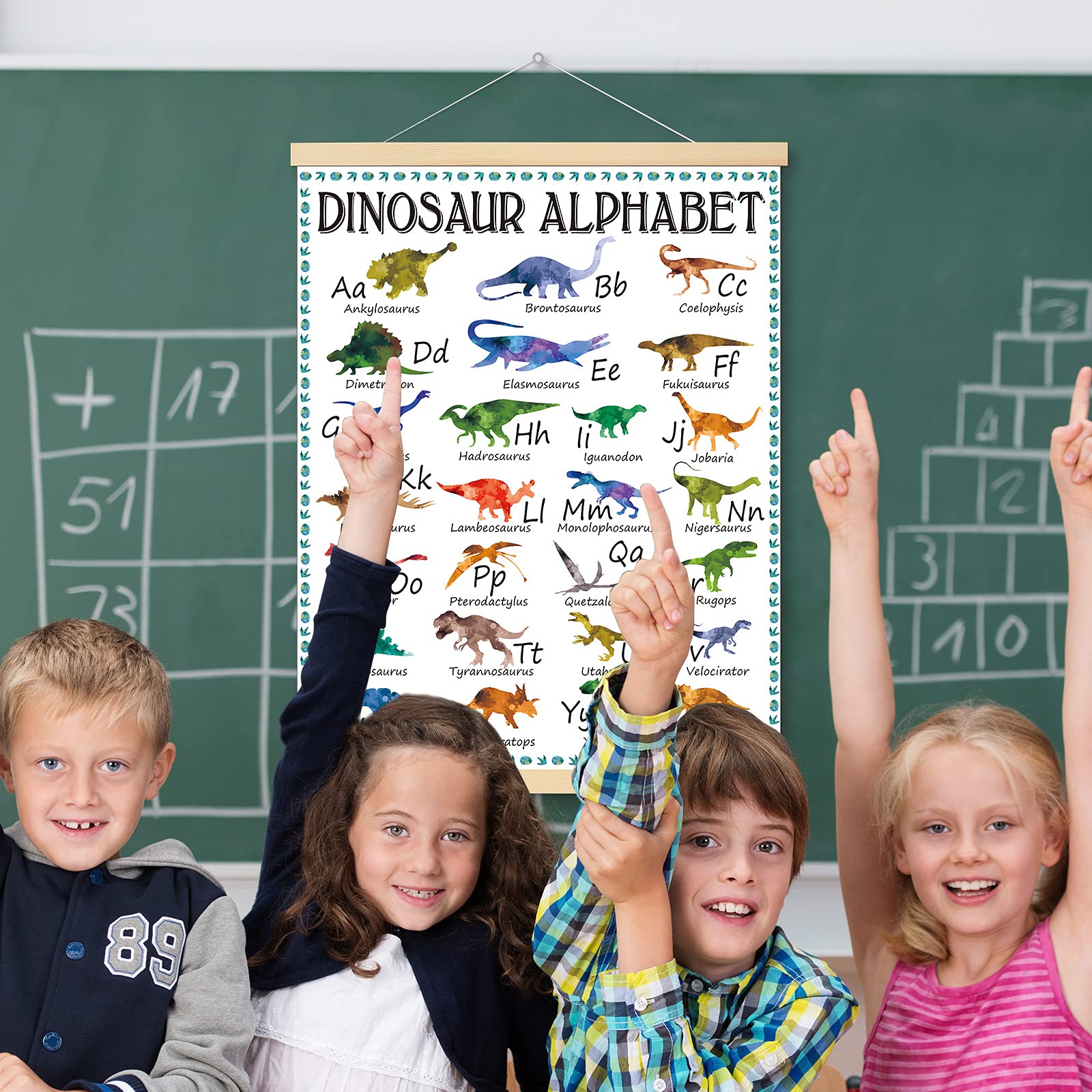 Mua Dinosaur Alphabet Chart Hanger Painting Dinosaur Classroom Posters ...