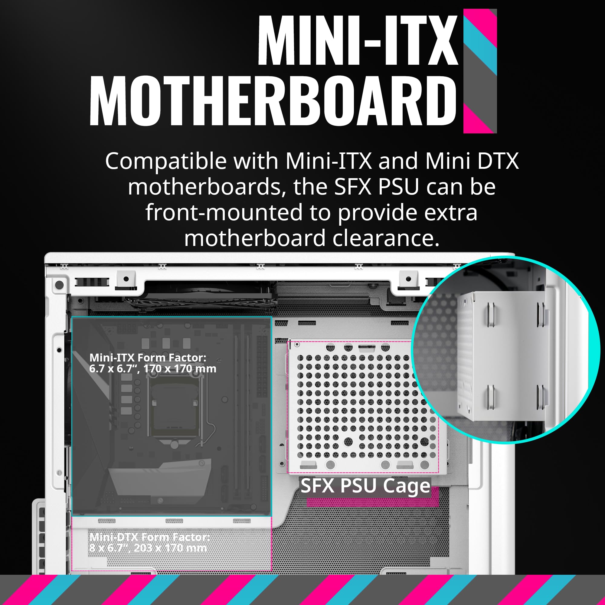 Mua NR200 White Mini-ITX PC Case, 330mm Horizontal Triple-Slot Mount ...