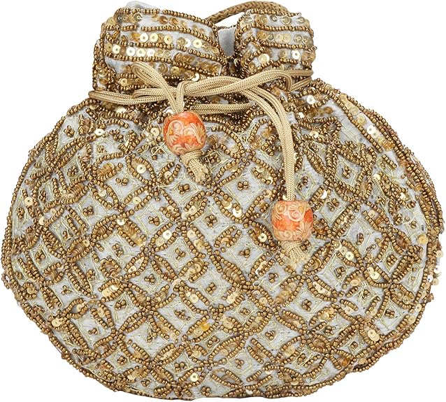 Indian sequence Potli Bag/wedding purse/jewelery purse for girls ...