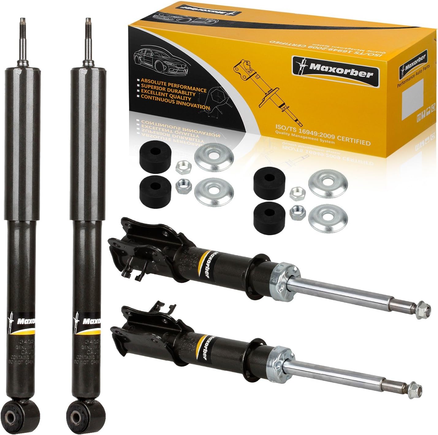 Amazon.com: Maxorber 4pcs Shocks Struts Absorber Kit Replacement for 89 ...
