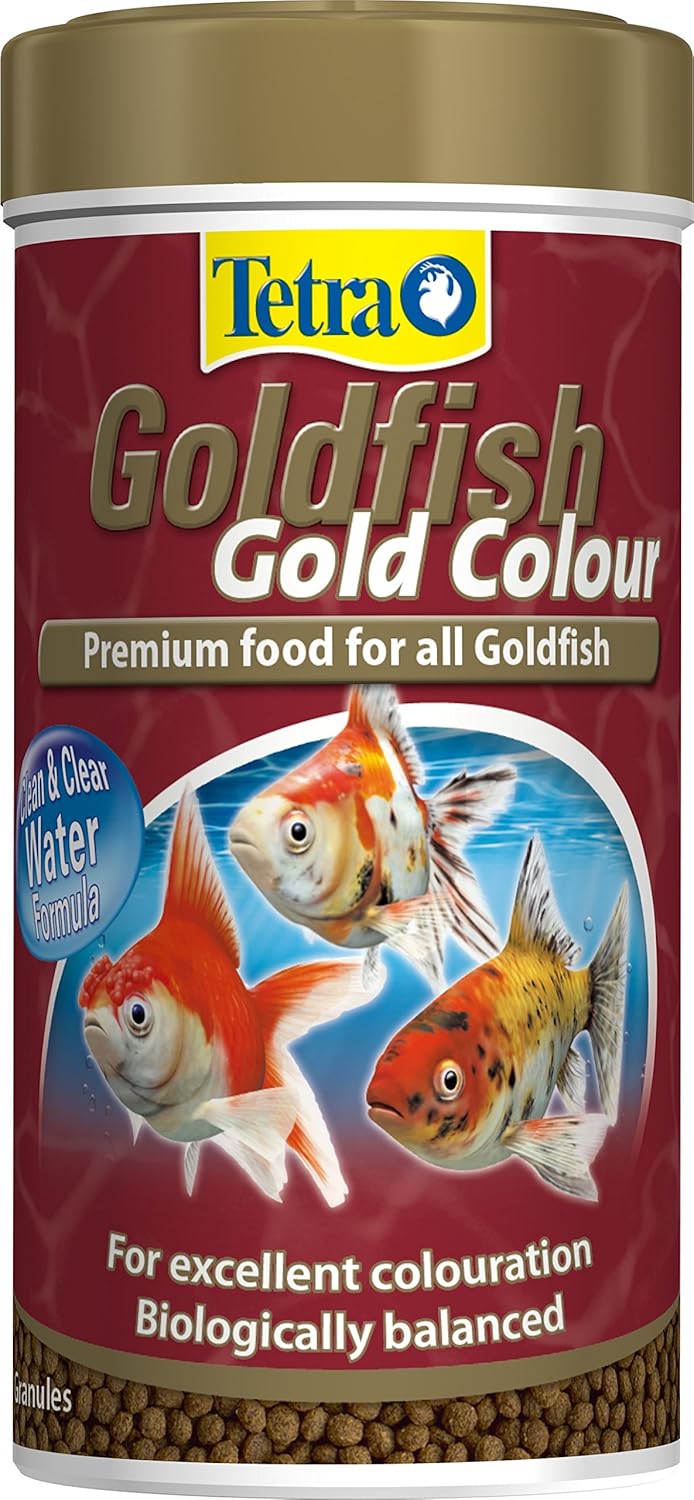 Tetra Goldfish Gold Colour Fish Food, Premium Fish Food with Colour ...
