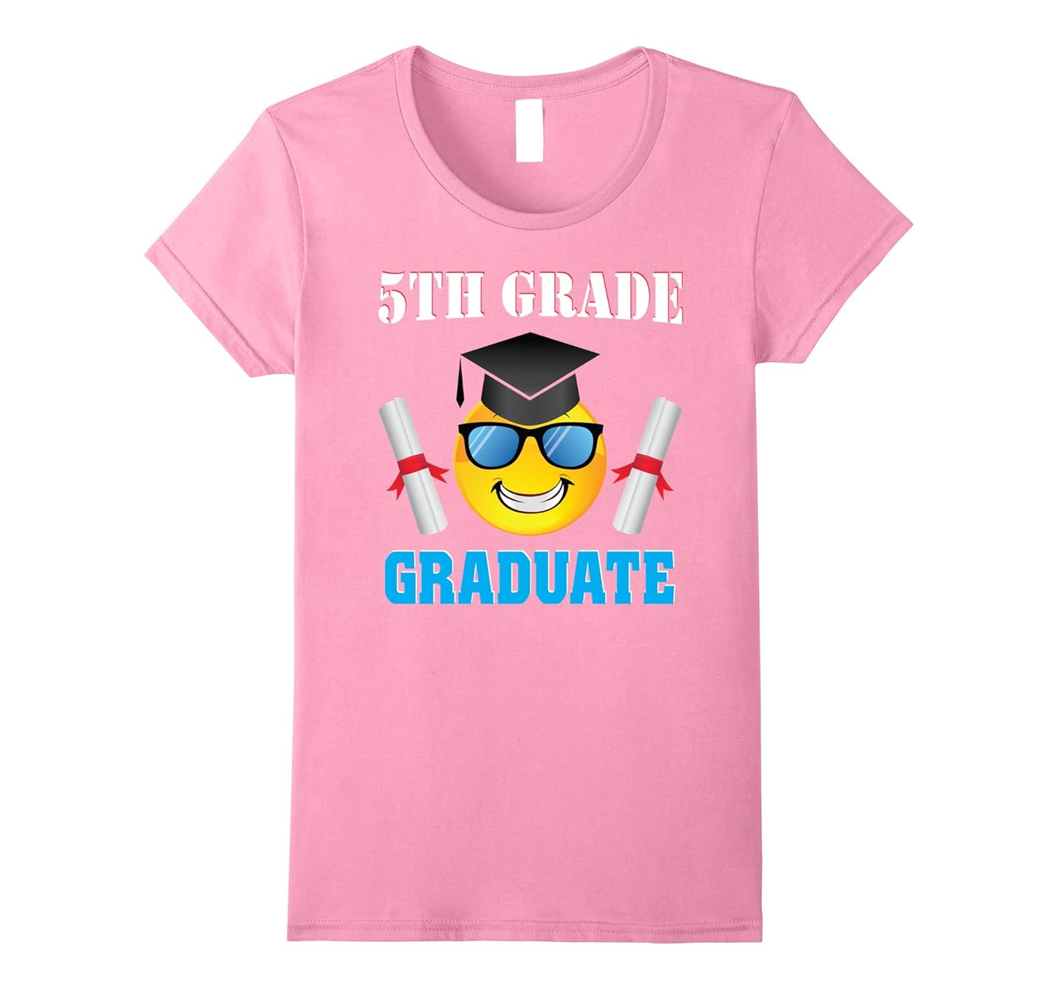 5TH Grade Graduate With Cute Emoji Graduation T-Shirt Gift-4LVS ...