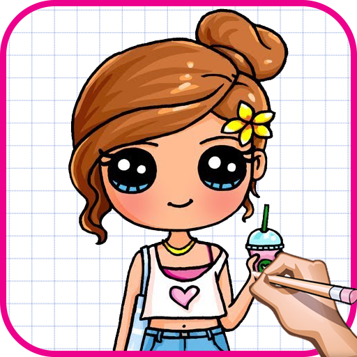 How To Draw A Cute Girl Easy Amazon ca Apps For Android