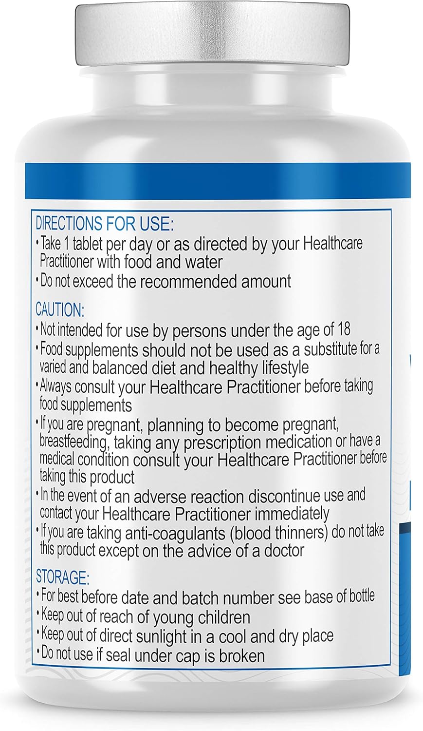 Vitamin K2 MK 7 200mcg | 365 Vegetarian and Vegan Tablets (not Capsules ...