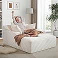 Amazon.com: Oversized Chaise Longue Chair Indoor, Modern 50-inch ...