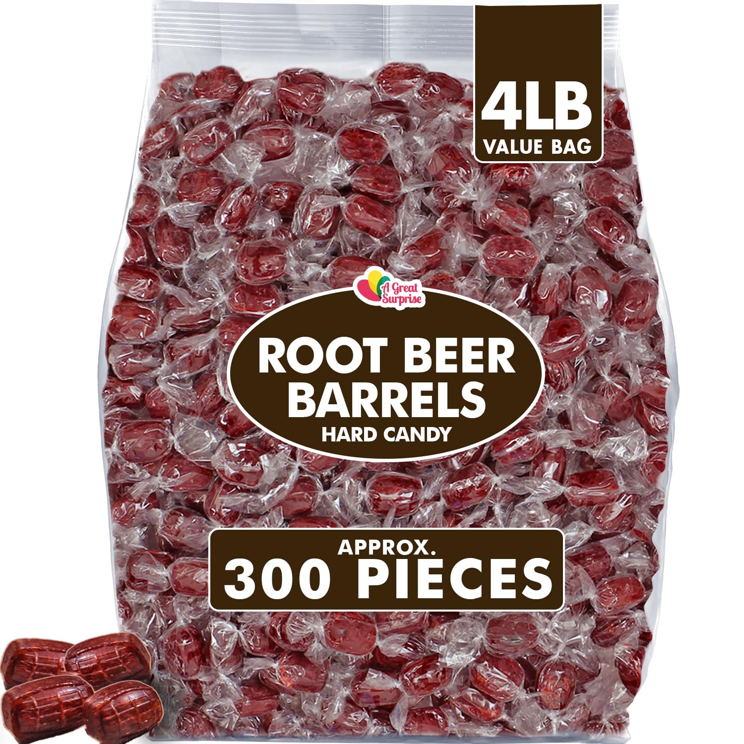 A Great Surprise Root Beer Barrels - 4 Pounds - Old Fashion Classic ...