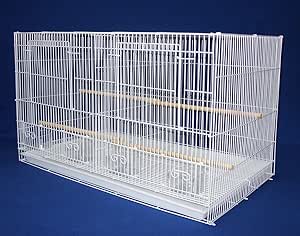 Amazon.com : YML Small Breeding Cages with Divider, White : Bird Cage ...