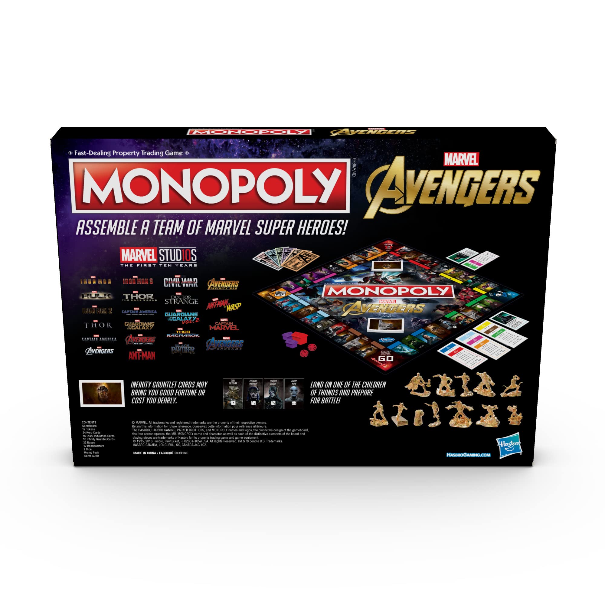 Mua Hasbro Gaming Monopoly: Marvel Avengers Edition Board Game, Ages 8 ...