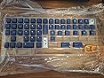 Amazon.com: PBT Keycaps, 129 Keys Blue Hell Keycaps Dye-Sublimation PBT ...