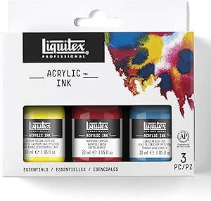 Amazon.com: Liquitex Professional Acrylic Ink, 1-oz (30ml), Essential ...