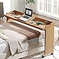 Amazon.com: Tribesigns 70.8" Overbed Table with Wheels Large Over The ...