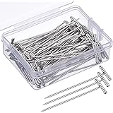 Amazon.com: Mudder 100 Pack Wig T-Pins 2 Inch with Plastic Box, Silver : Arts, Crafts & Sewing