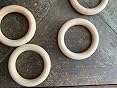Boye 5 Count Natural Wood Cabone Rings, 2" : Arts, Crafts & Sewing