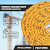 FHFallArrest 50ft Vertical Lifeline Assembly with Shock Absorber,Fall ...