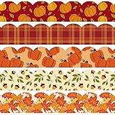 Amazon.com: Whaline 69Ft Fall Bulletin Board Borders Watercolor Pumpkin ...