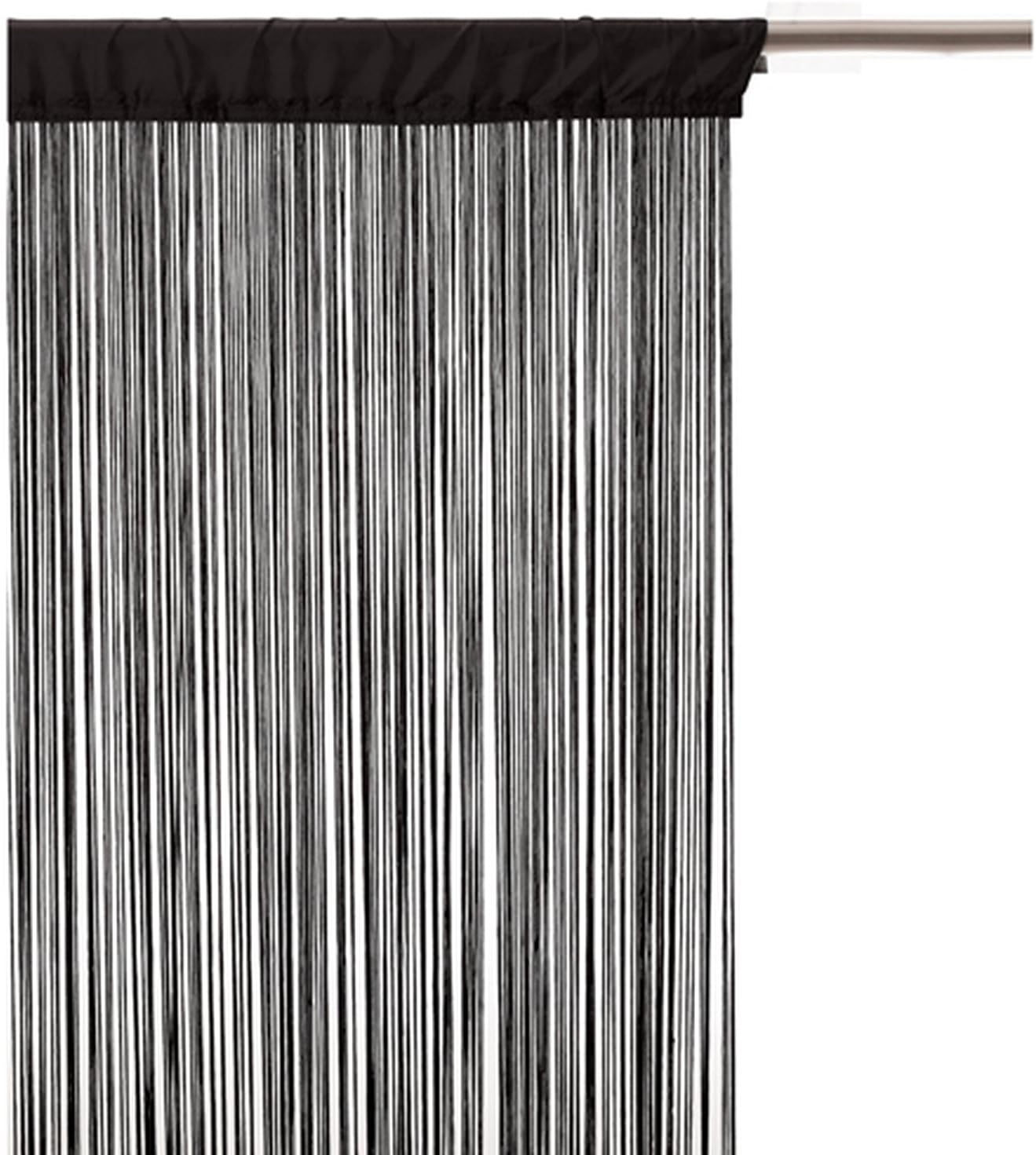 Rideau fils - 120 x 240 cm - Noir: Amazon.fr: Cuisine & Maison