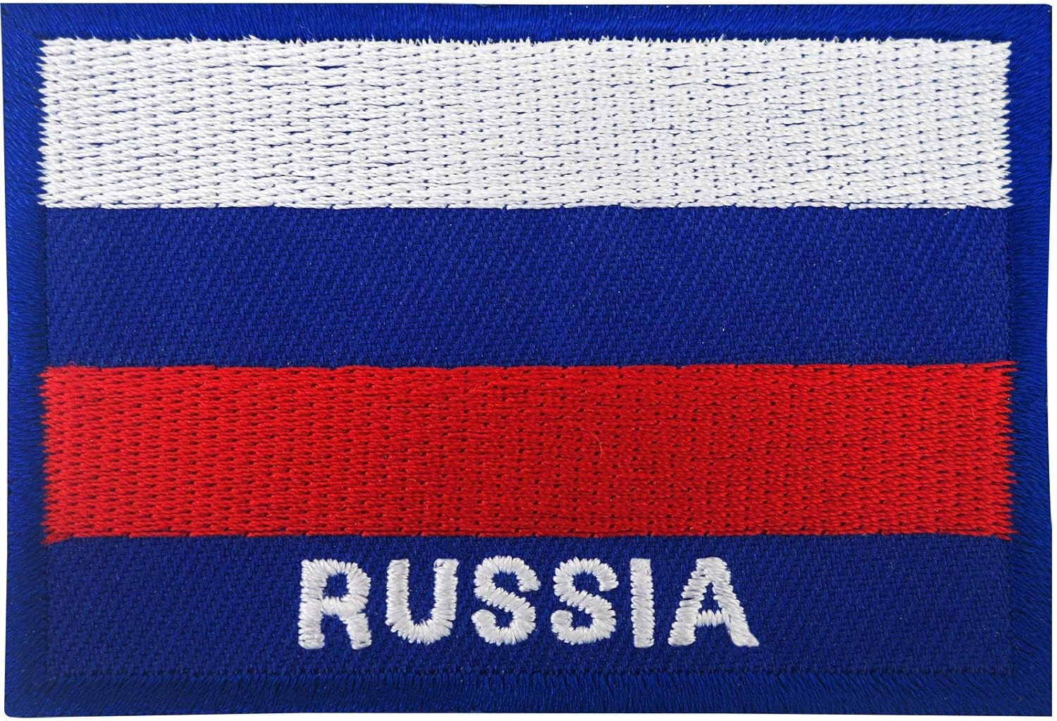 Amazon.com: Russia Flag Patch Iron On Badge/Sew On Russian Flag ...