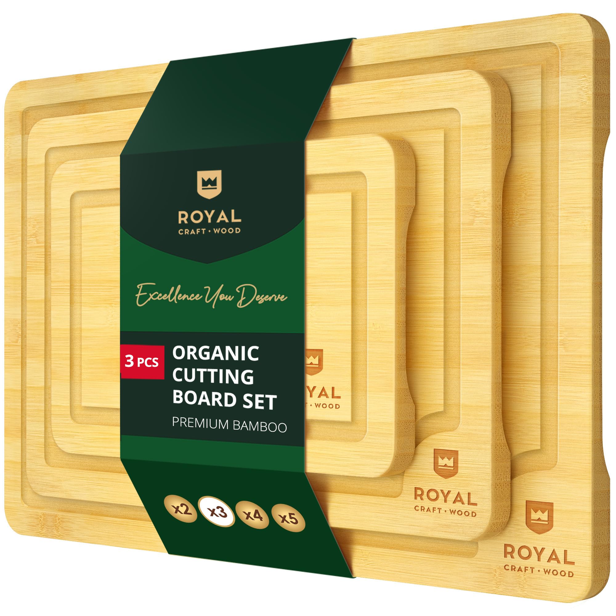 Mua ROYAL CRAFT WOOD Cutting Boards for Kitchen - Bamboo Cutting Board ...