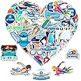 Amazon.com: 50 Pack Pcs Swimming Stickers for Water Bottles Waterproof ...
