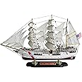 Amazon.com: SAILINGSTORY Wooden Model Ship US Coast Guard Eagle Barque ...