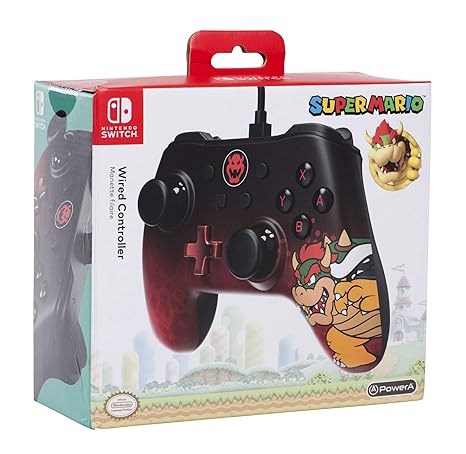 Amazon.com: Wired Controller for Nintendo Switch - Bowser: Video Games